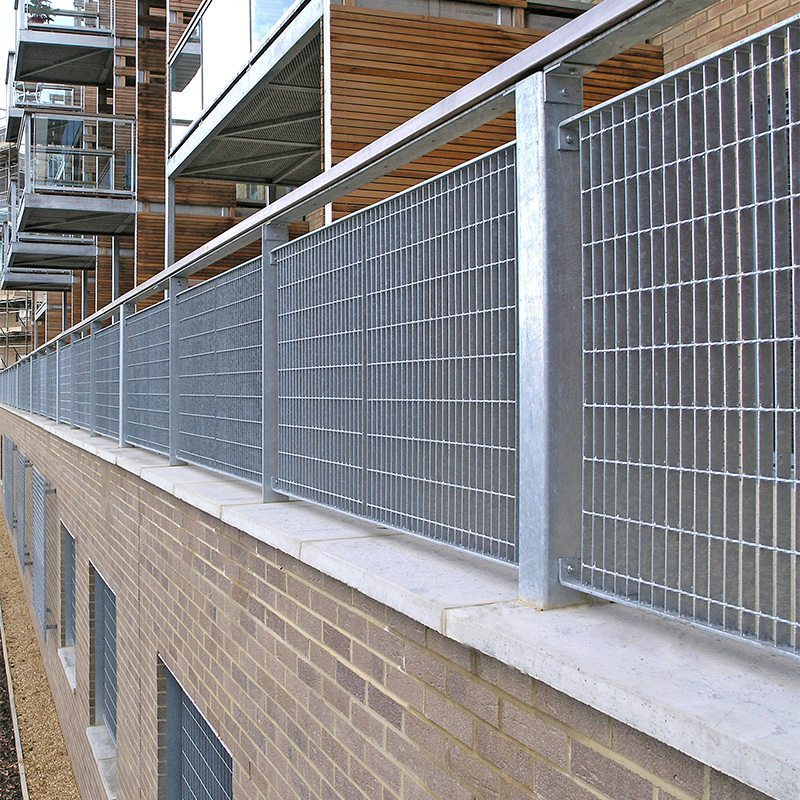 Steel grating panels for balustrades and balconies | Lang+Fulton | ESI ...