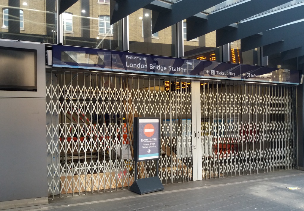 Collapsible custom-made galvanised steel security gates | Bolton Gate ...