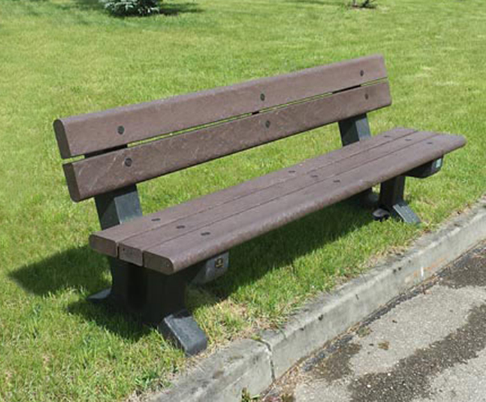 Phoenix™ Seat - recycled plastic bench | Glasdon UK | ESI External Works