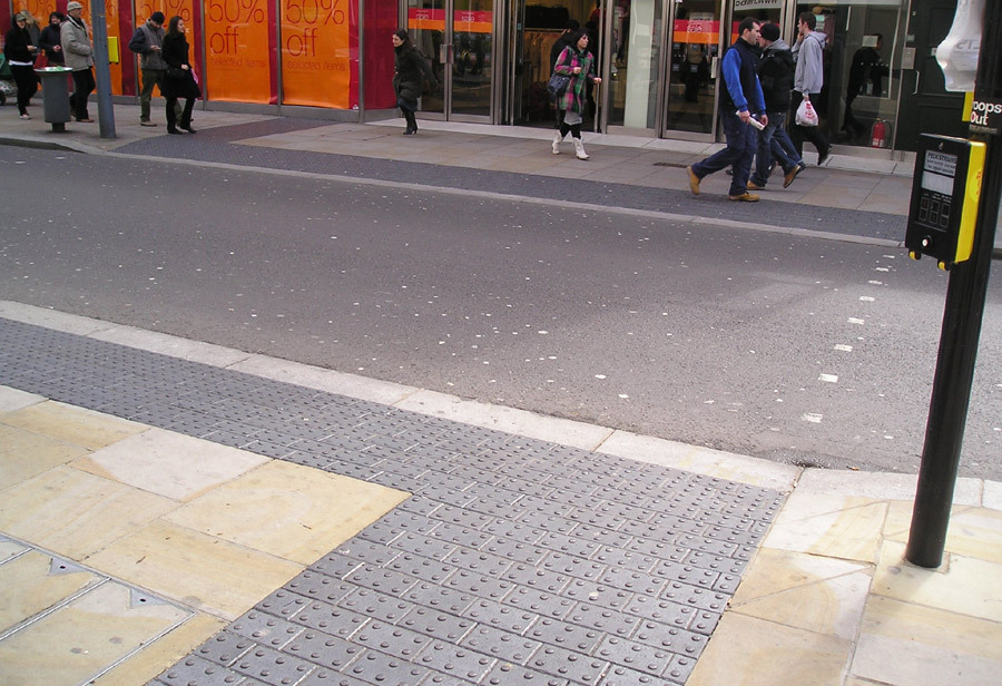 Tactile clay blister pavers | Ketley Brick Company | ESI External Works