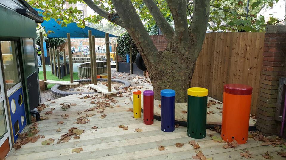 Music and sensory play equipment | Theories Landscapes | ESI External Works