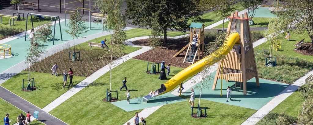 Creation of Exploratory Park, Brent Cross | Jupiter Play | ESI External ...