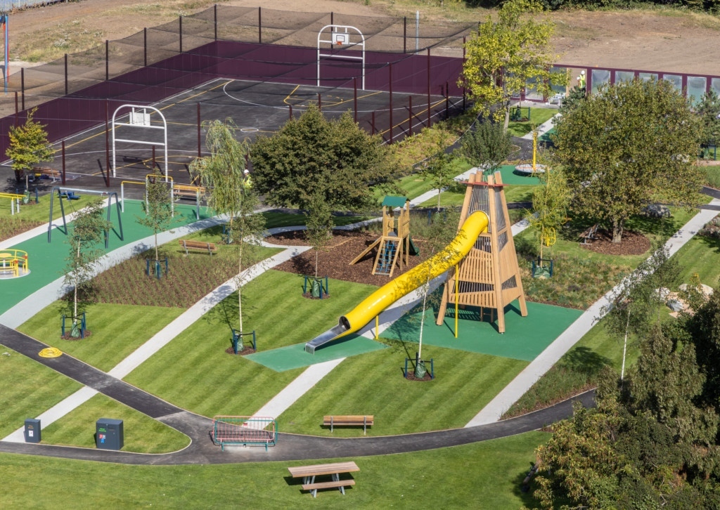 Creation of Exploratory Park, Brent Cross | Jupiter Play | ESI External ...