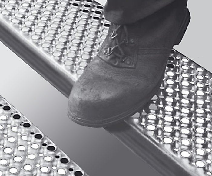 Type O2 Achil perforated stair treads | Elefant Gratings | ESI Building ...