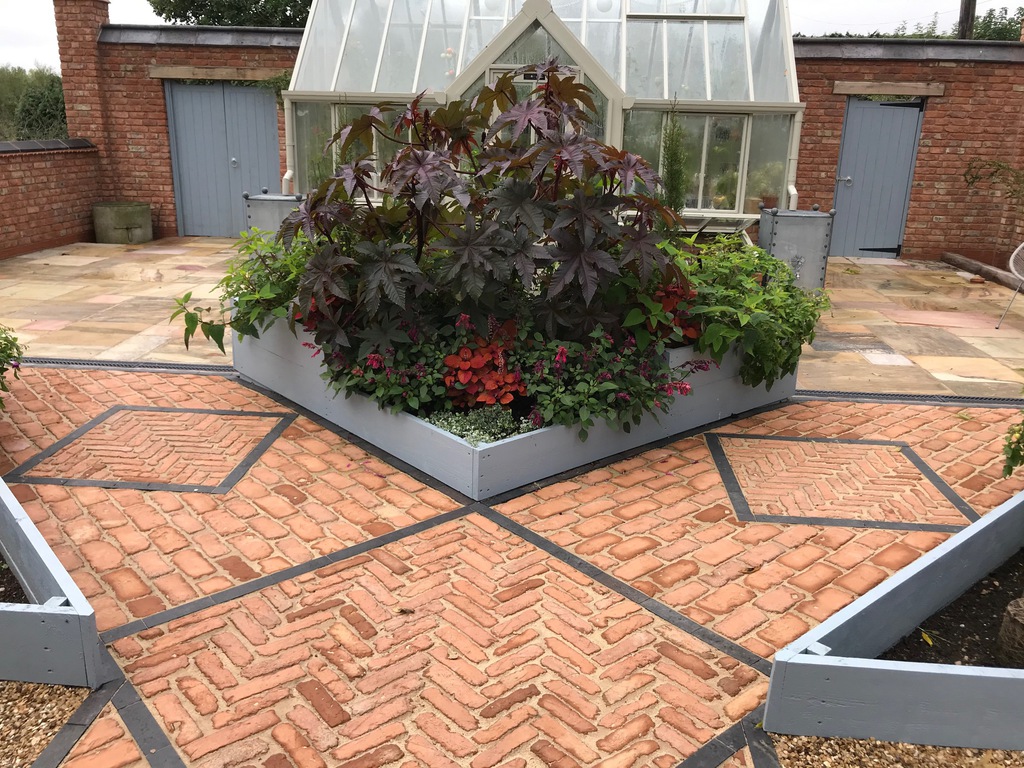 Jacobean brick pavers for cottage's kitchen garden path | Westminster ...