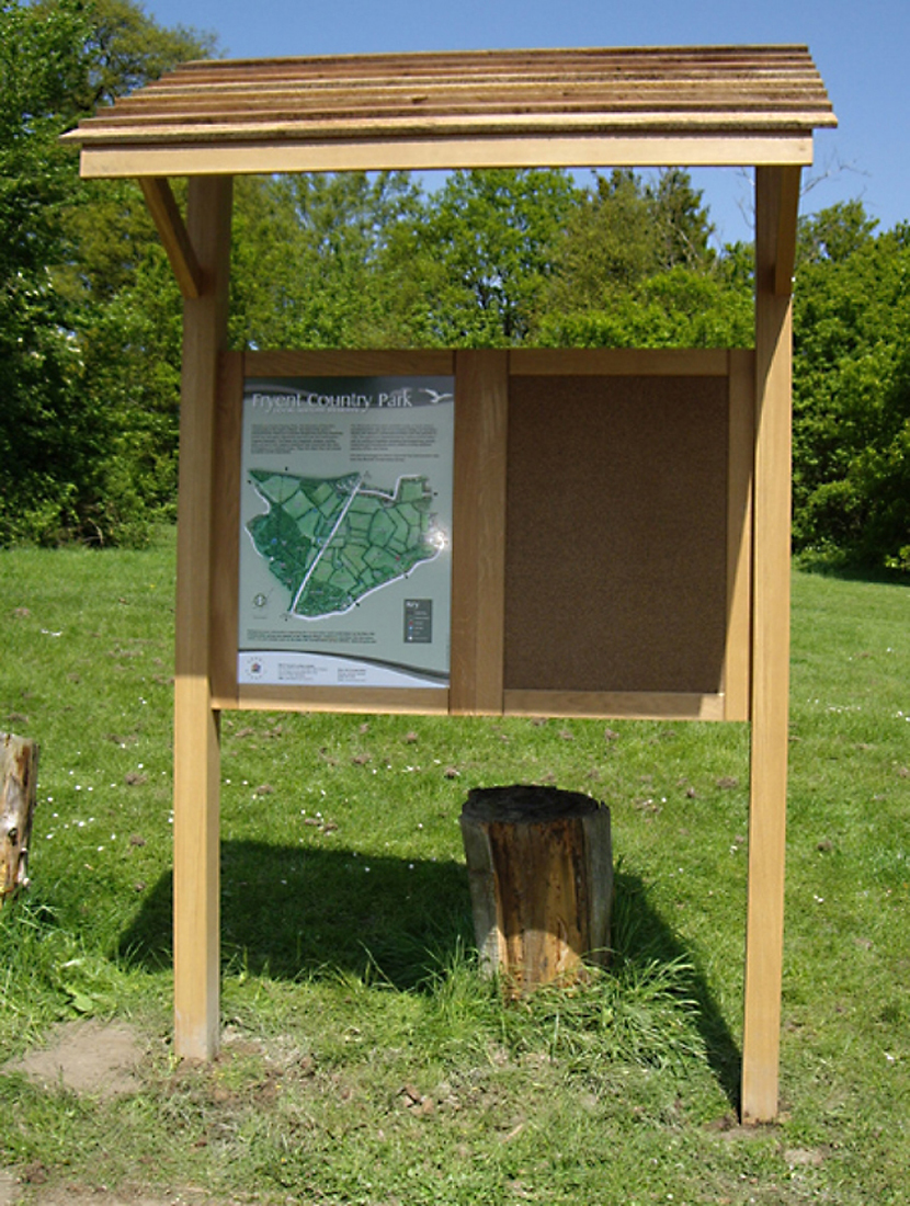 External wooden noticeboards | Fitzpatrick Woolmer | ESI External Works