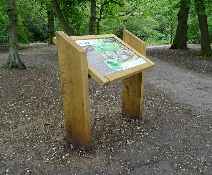 Woodsman™ timber interpretation lectern | Fitzpatrick Woolmer | ESI ...