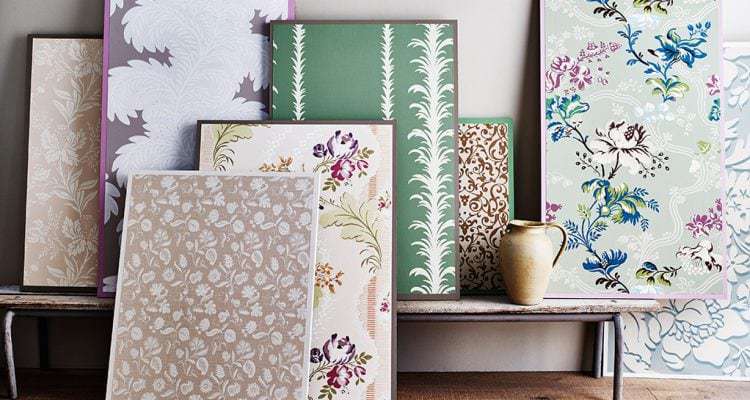 Block printed wallpaper | George Spencer Designs | ESI Interior Design