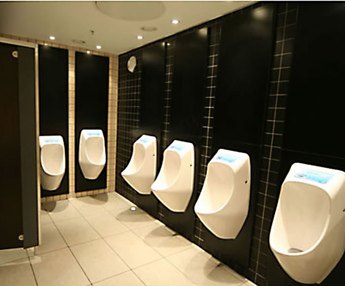 URIMAT Ecoplus waterless urinal with advertising display | EcoProd ...