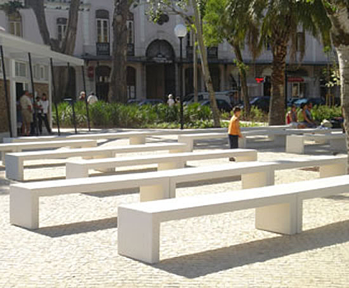 BLOC contemporary concrete seat | Factory Furniture | ESI External Works