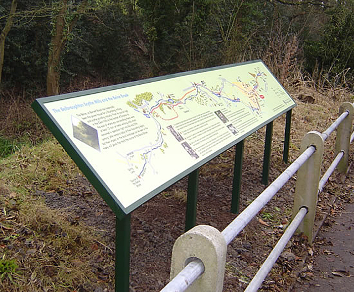 Steel lectern-frame interpretation signage | Shelley Signs | ESI ...