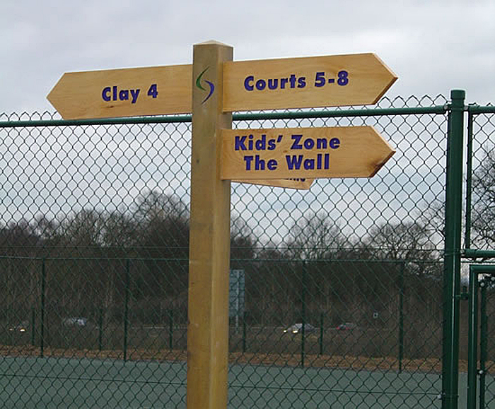 Solid Oak Directional Fingerposts Shelley Signs Esi External Works