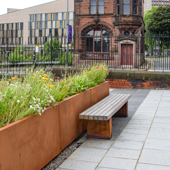 Solid 6 & 8 Benches | Streetlife | ESI External Works