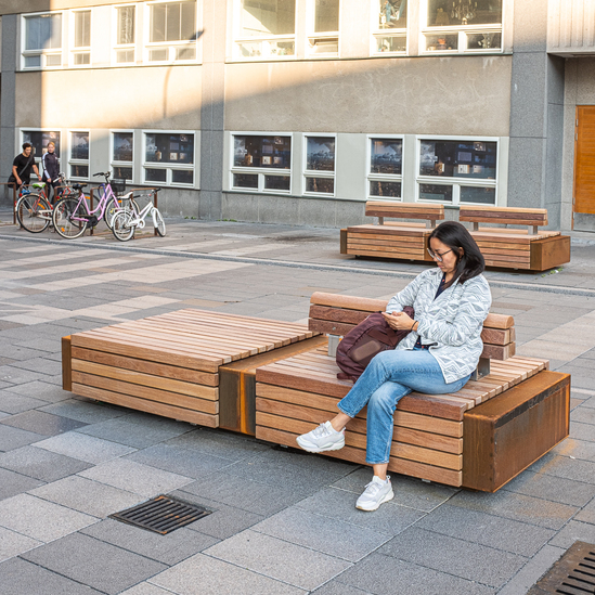 Solid Seat Blocks | Streetlife | ESI External Works