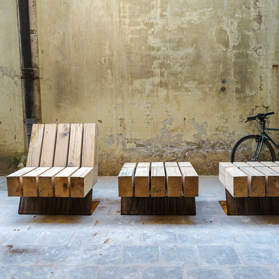 Heavy-Heavy Block Seats | Streetlife | ESI External Works