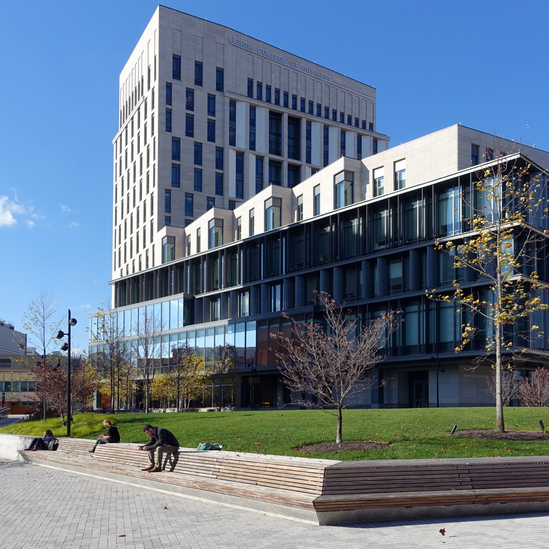 Extra-long seating elements for university campus | Streetlife | ESI ...