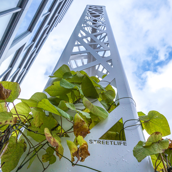 Decorative Open Pillars light Scandinavian media cluster | Streetlife ...