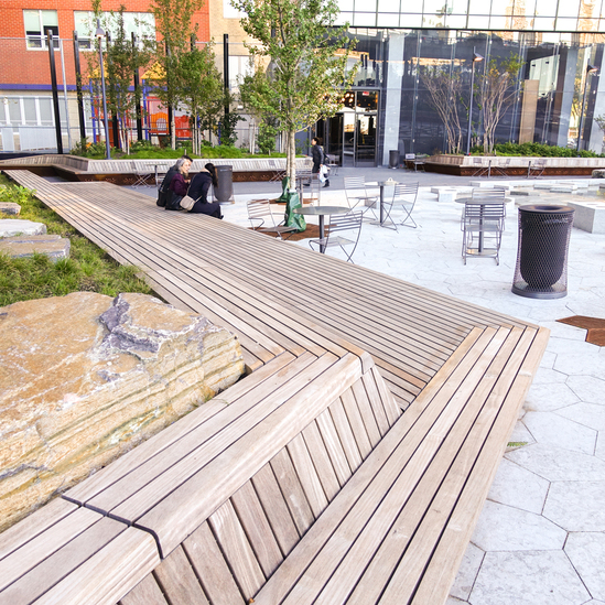 Modular outdoor seating - American Copper Buildings | Streetlife | ESI ...