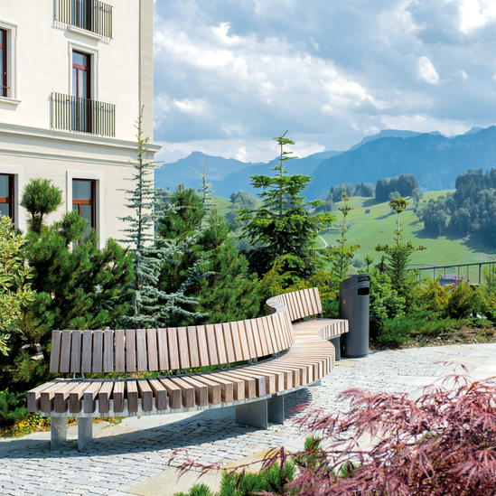 Range of external seating for Alpine garden | Streetlife | ESI External ...