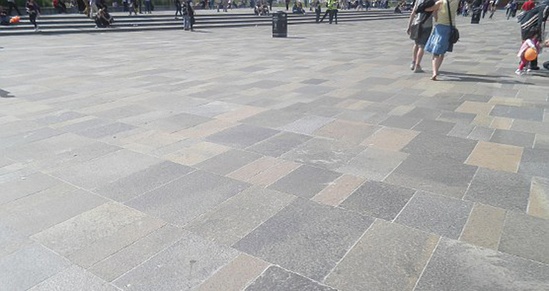 Caithness flagstone paving at the Cutty Sark | A & D Sutherland | ESI ...