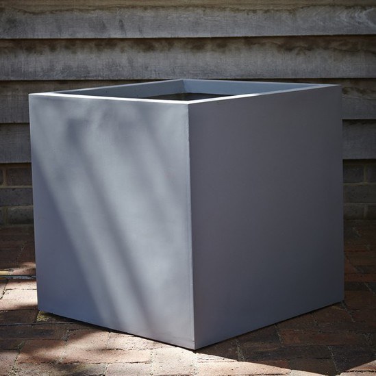 Fibrestone Contemporary box, trough and flared planters | Round Wood of ...