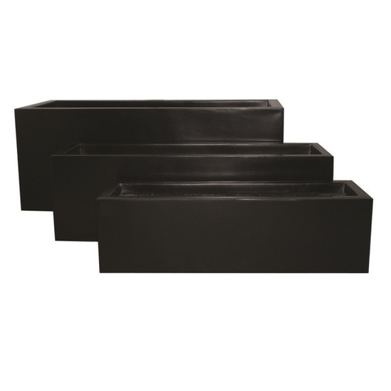 Fibrestone Contemporary box, trough and flared planters | Round Wood of ...