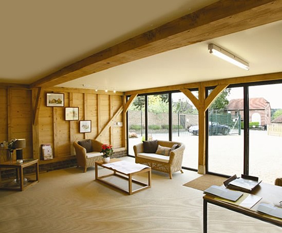 Oak-framed home offices | Round Wood of Mayfield | ESI External Works