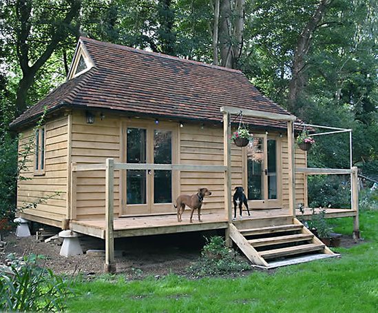 Oak-framed home offices | Round Wood of Mayfield | ESI External Works