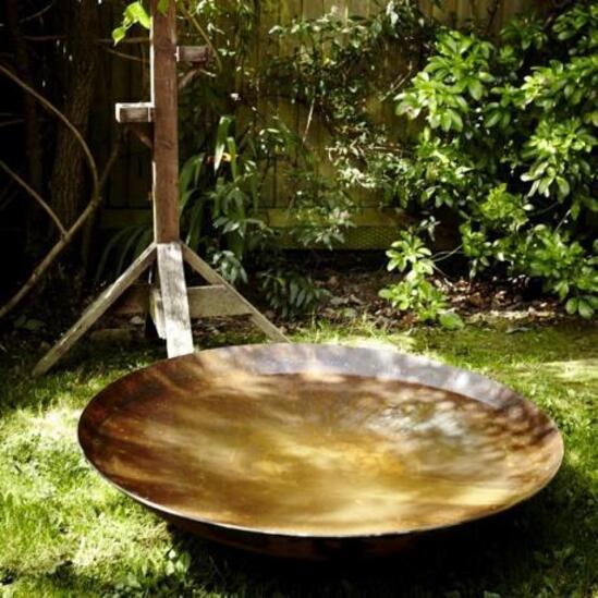 Corten Steel Water Bowl Water Feature | Round Wood of Mayfield | ESI ...