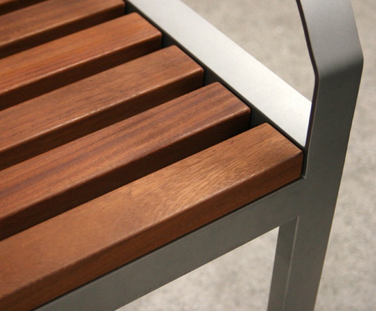 s59.2 - mild/stainless steel and hardwood external seat | Omos | ESI ...