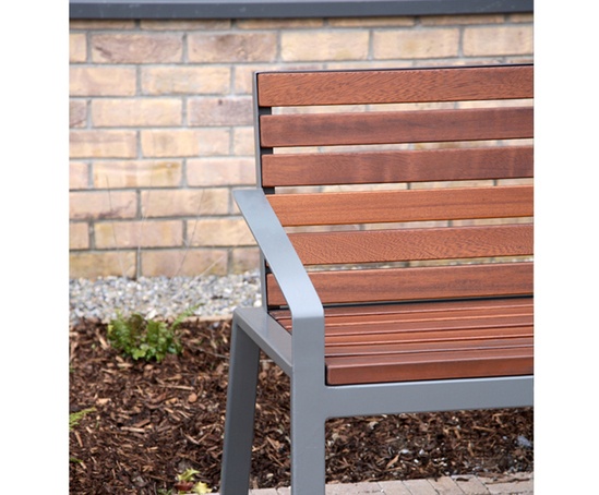 s59.2 - mild/stainless steel and hardwood external seat | Omos | ESI ...