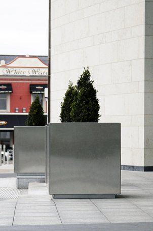 s57- stainless steel tree planter | Omos | ESI External Works