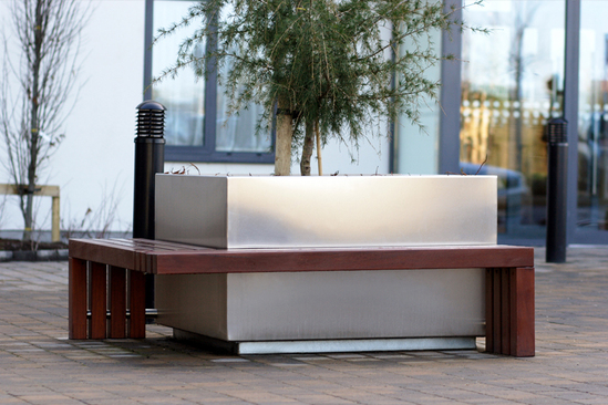 s57- stainless steel tree planter | Omos | ESI External Works