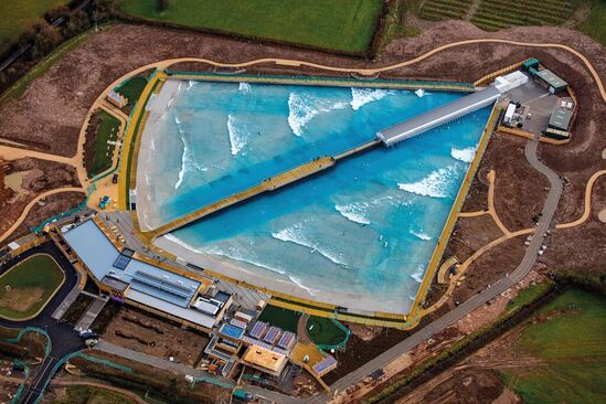 Discreet slot drainage for inland surfing destination | ACO Water ...