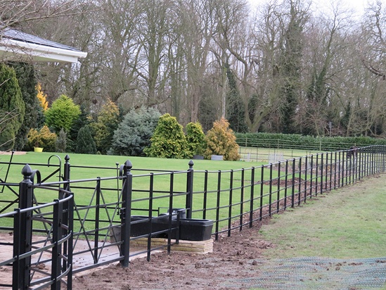 Traditional-style 5-bar estate and parkland fencing | Paddock Fencing ...