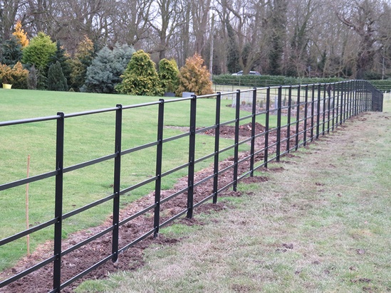 Traditional-style 5-bar estate and parkland fencing | Paddock Fencing ...