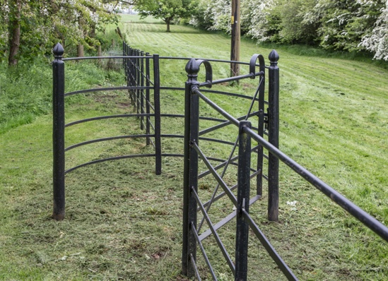 Bespoke metal kissing gates | Paddock Fencing | ESI External Works
