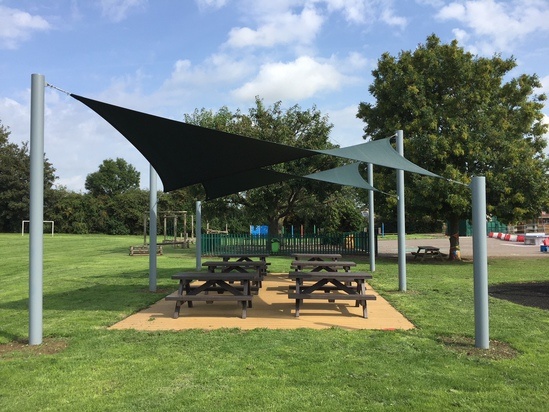 Maxima Sail canopy shelter | A&S Landscape | ESI External Works