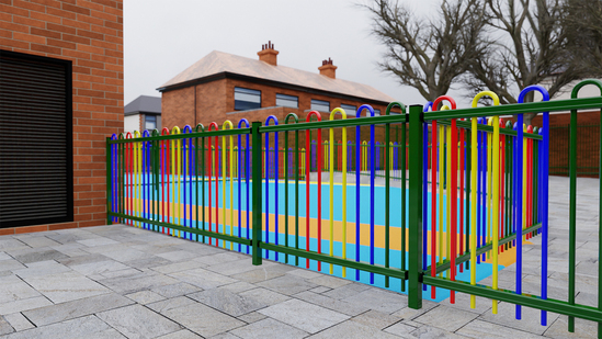 Flexa-Rail™ contour vertical bar railing system | CLD Physical Security ...