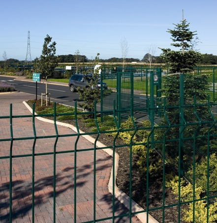 Exempla™ profiled welded mesh panel fencing system | CLD Physical ...