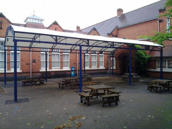 Oxford Barrel Vault Canopy Shelter Clovis Canopies Esi External Works
