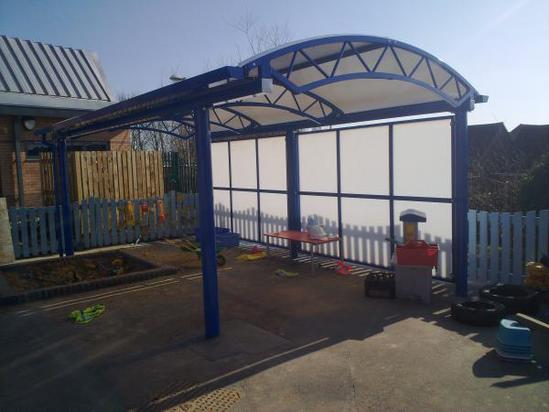 Oxford Barrel Vault Canopy Shelter Clovis Canopies Esi External Works