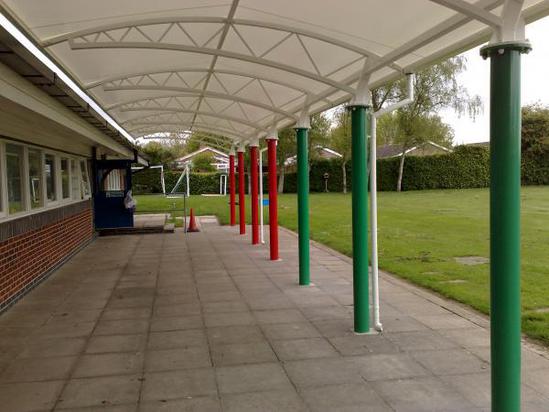 Oxford Cantilever Canopy Shelter Clovis Canopies Esi External Works
