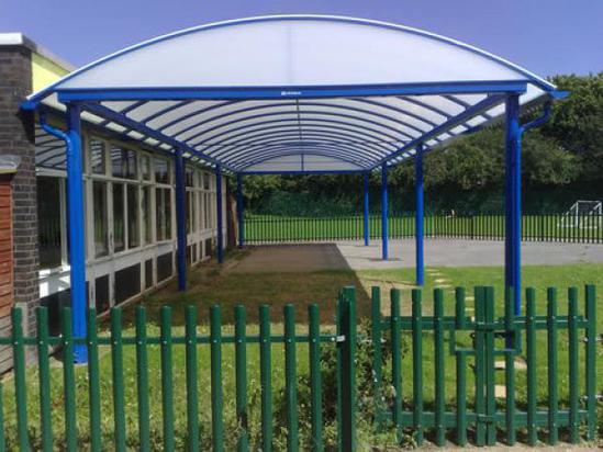 Cheltenham Barrel Vault Canopy Shelter Clovis Canopies Esi External