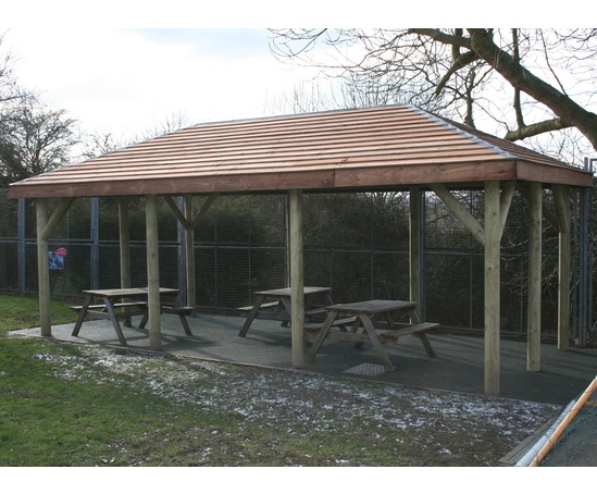 Bespoke timber canopy shelters | Setter Shelters | ESI External Works