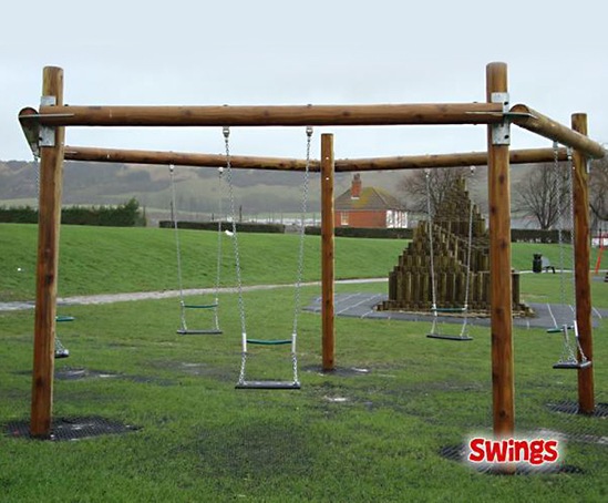 Traditional junior park swings | Setter Play | ESI External Works