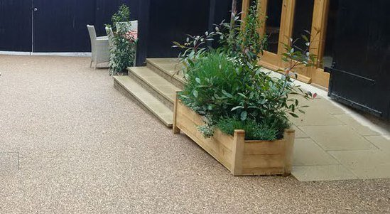 Resurfacing of outdoor seating area for public house | Addagrip Terraco ...