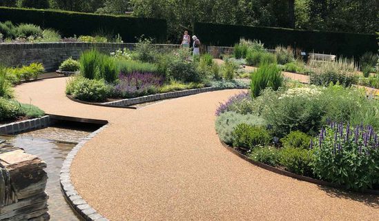 Resin bound porous pathways at RHS Rosemoor Cool Garden | Addagrip ...