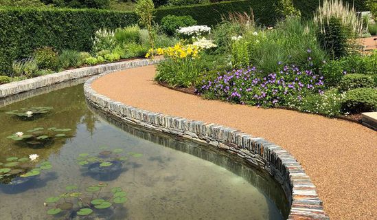 Resin bound porous pathways at RHS Rosemoor Cool Garden | Addagrip ...