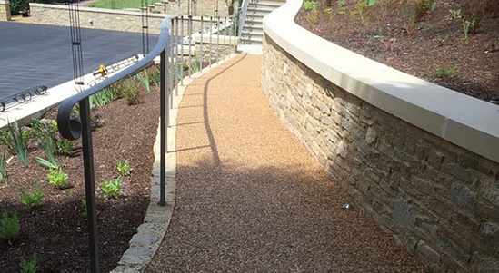 Porous pathway surfacing for private sports club | Addagrip Terraco ...